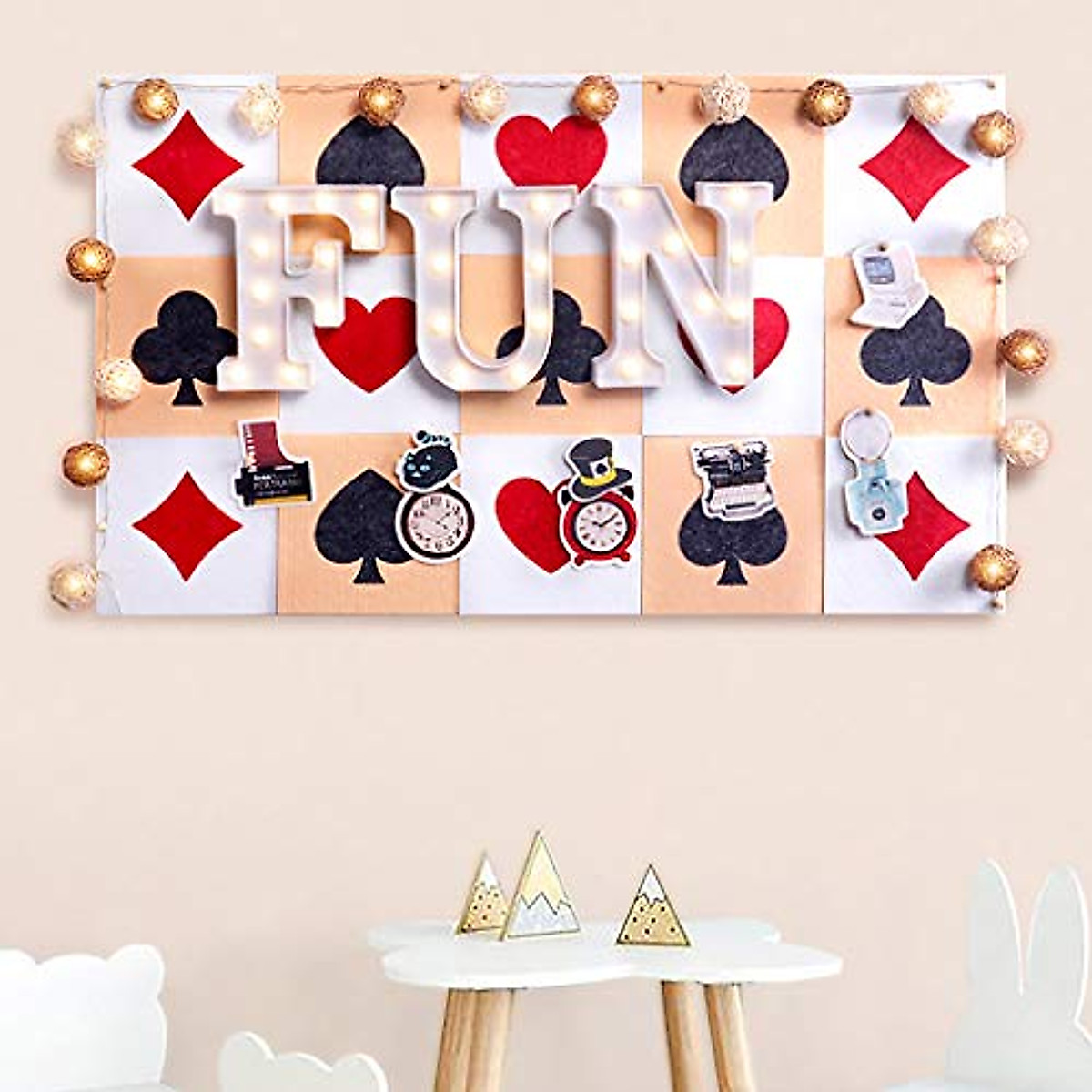 Suitable for Kindergarten Display, Cultural Background Wall, Creative Message Board, Photo Decorative Wall 7.9×7.9 in