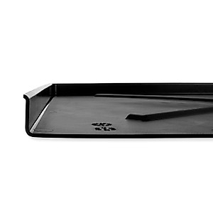 Camco Dishwasher Drain Pan | Protects Floors, Cabinets, Walls & Features Front Opening for Easy Leak Detection | Crafted of Heavy-Duty Polymer | Black, 23-5/8” x 20-1/2” (20602)