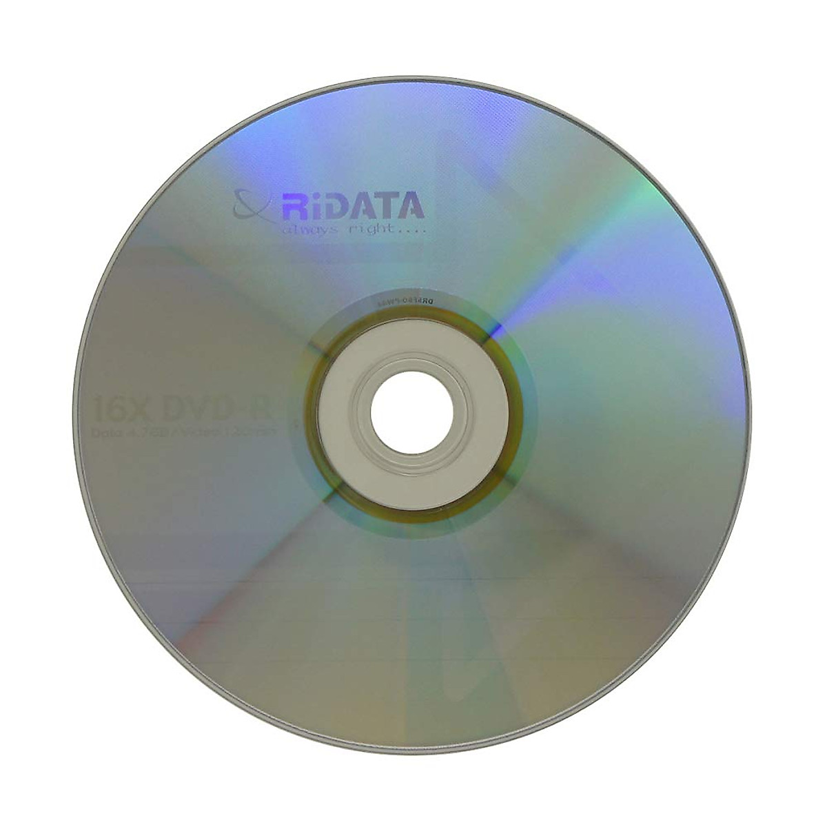 300 Pack Ridata DVD-R 16X 4.7GB 120 Min Silver Logo Top Blank Data Video Media Recordable Disc