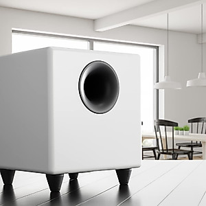 Audioengine S8 Powered Subwoofer Speaker - 250W 8-inch Home Woofer with Built-in Amplifier and Dual Audio Inputs for Home Audio