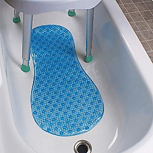 Carex Tub Mat - Shower Mat and Bathtub Mat, Nonslip Mat, Blue