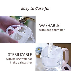 Silicone Mask Bracket Inner Support Frame for Homemade Cloth Mask Cool Mask Hack More Space for Comfortable Breathing Washable Reusable, 3pcs Clear