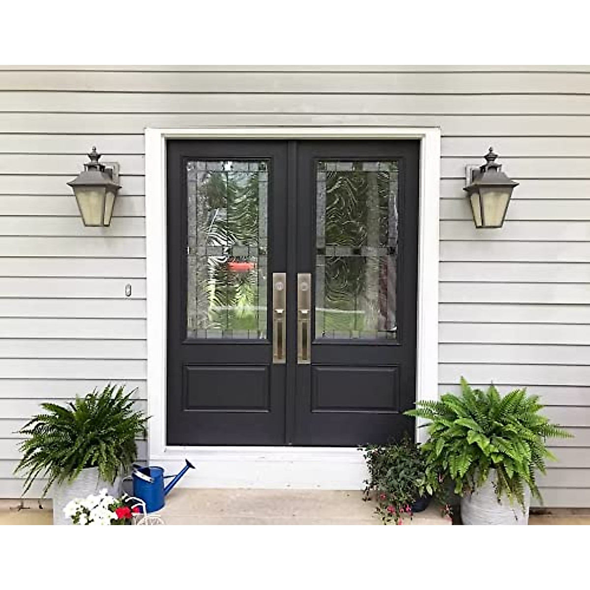 Weslock Xanthis Single Cylinder Handle Set with Mesa Knob (Satin Nickel, Keyed Handleset)