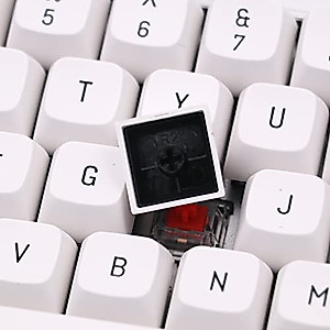 Black White Theme Keycap CSA Profile 150Keys Double-Shot Font PBT keycap for Wired USB Mechanical Keyboard