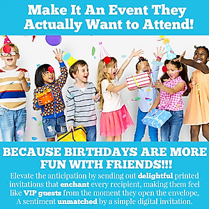 Arctic Friends Winter Birthday Party Invitations with Penguin, Narwhal, Whale, Polar Bear and Seal. 20 5x7 Fill In Cards with Twenty White Envelopes by AmandaCreation