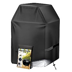 Aoretic Grill Cover 32 inch Gas BBQ-Cover, Fit Most 2 Burner Grill Waterproof Small Barbeque Cover with Velcro Straps & Adjustable Drawstring for Weber,Nexgrill,Char-Broil, Monument,Dyna-Glo,Kenmore