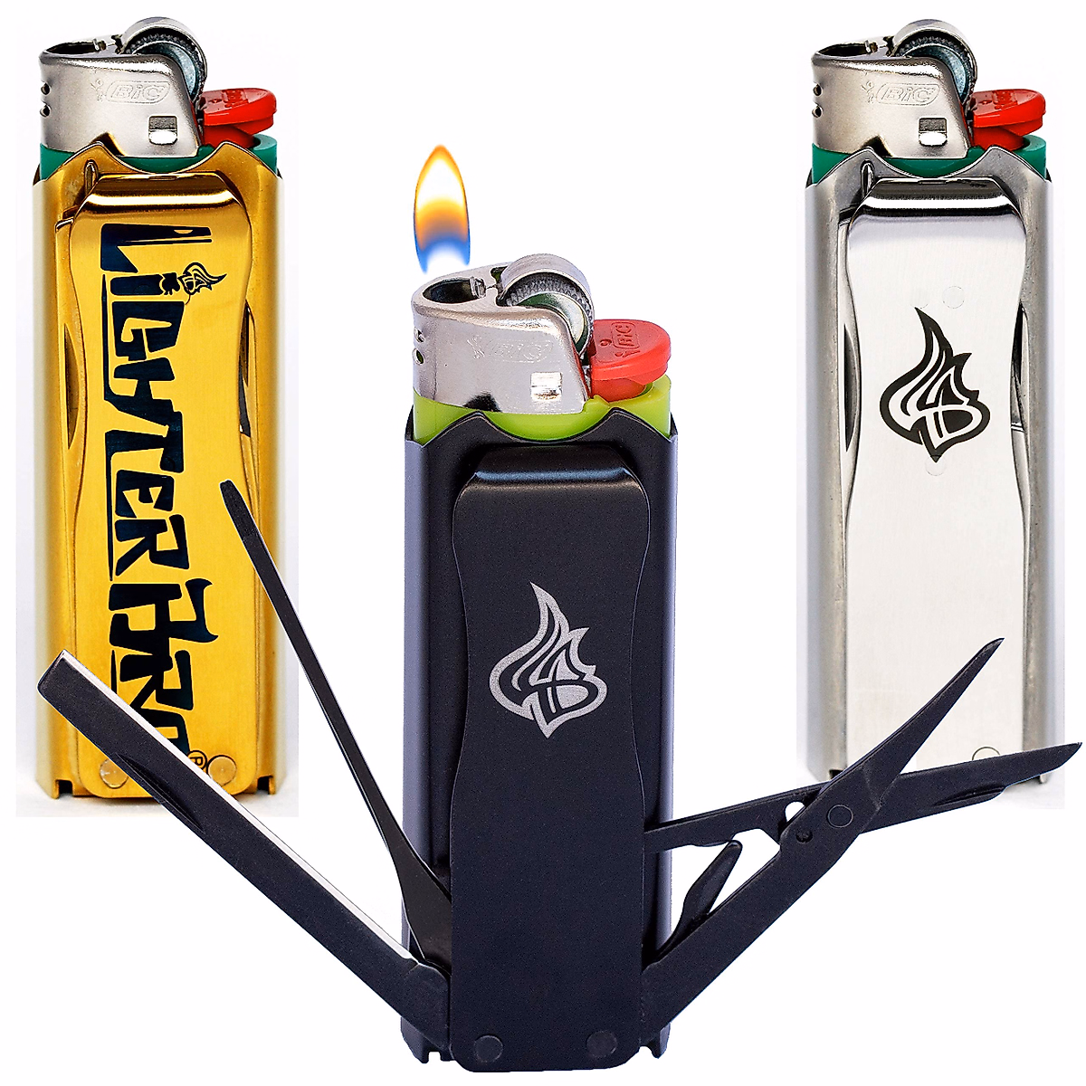 3-Pack Gold, Silver, Black LighterBro Generation 3