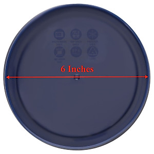 Pyrex 7201-PC 4-Cup Dark Blue Round Replacement Lids - 3 pack