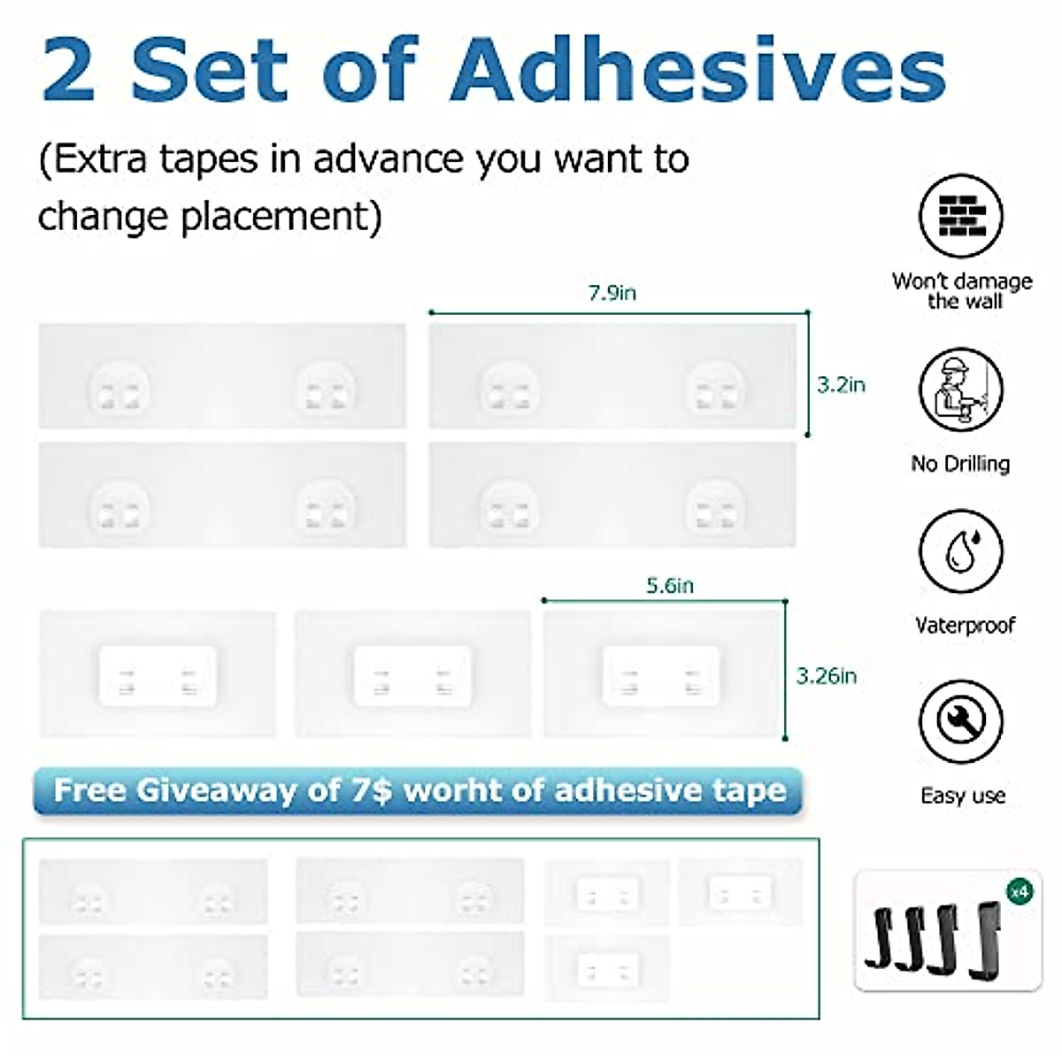 Tipcoo Corner Shower Caddy, 5 Pack Rustproof Shower Organizer,Durable Shower Shelves, No Drilling Stainless Steel Shower Storage Rack with Soap Holder & Toothpaste Holder for Bathroom/Dorm/Kitchen