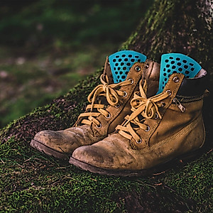 remodeez Deodorizer and Odor Eliminator, Nontoxic Coconut, Activated Charcoal, Natural Air Fresheners, Moisture & Odor Absorber for Shoe (Blue, 1-Pair), (2)