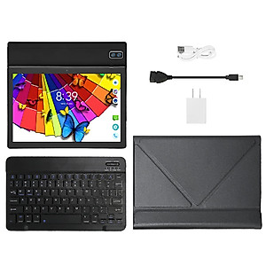 Tablet PC, 5G WiFi 4G LTE IPS Octa Core 10 Inch Tablet for School (Black)