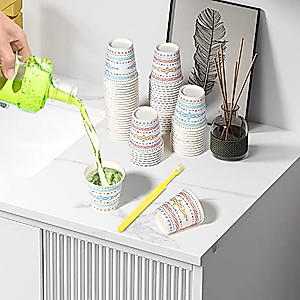 Grotreco 3oz Disposable Bathroom Cups, 300 Pack Small Paper Cups, Mini Mouthwash Cups, Paper Espresso Cups, Drinking Cups for Water, Juice, Coffee, Perfect for Party Home and Office