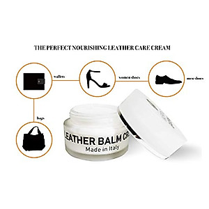 Valentino Garemi Leather Balm Cream – Made in Italy - Luxury Condition and Nourish Lotion for Designer fine high-end Purse Shoes Handbags Wallets Belts Accessories