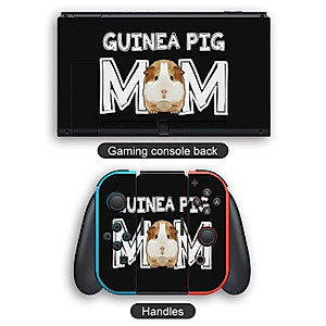 Guinea Pig Mom Decal Stickers Cover Skin Full Wrap FacePlate Stickers Compatible with Switch for Switch
