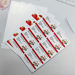 200 Labels Glossy White Waterproof Rectangle Labels,2"×4" Printable Blank Shipping Labels,Oil-Resistant Rectangle Vinyl Labels for Inkjet/Laser Printer