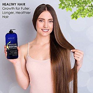 Majestic Pure Jamaican Black Castor Oil (16 oz) and Vegan Collagen Biotin Shampoo (16 oz) Bundle