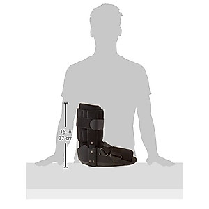 Sammons Preston 55090 Low Profile Fixed Ankle Walker Low, Medium, Foot Injuries, Long Time Wear
