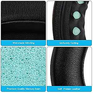 ELZO Replacement Earpads Compatible for Bose NC700/Bose QuietComfort Ultra, Premium Softer Leather Cushions, High-Density Noise Cancelling Foam (Black)