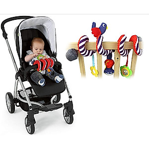 CdyBox Stroller Car Seat Toy for Baby/Cot Spiral Hanging Toy Entertainment BB Travel Activity
