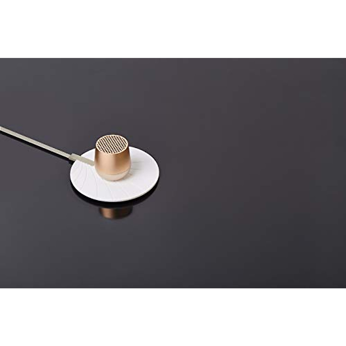 Lexon MINO+ Portable Bluetooth Mini Speaker with HD Sound, Rechargeable and Pairable - Soft Gold