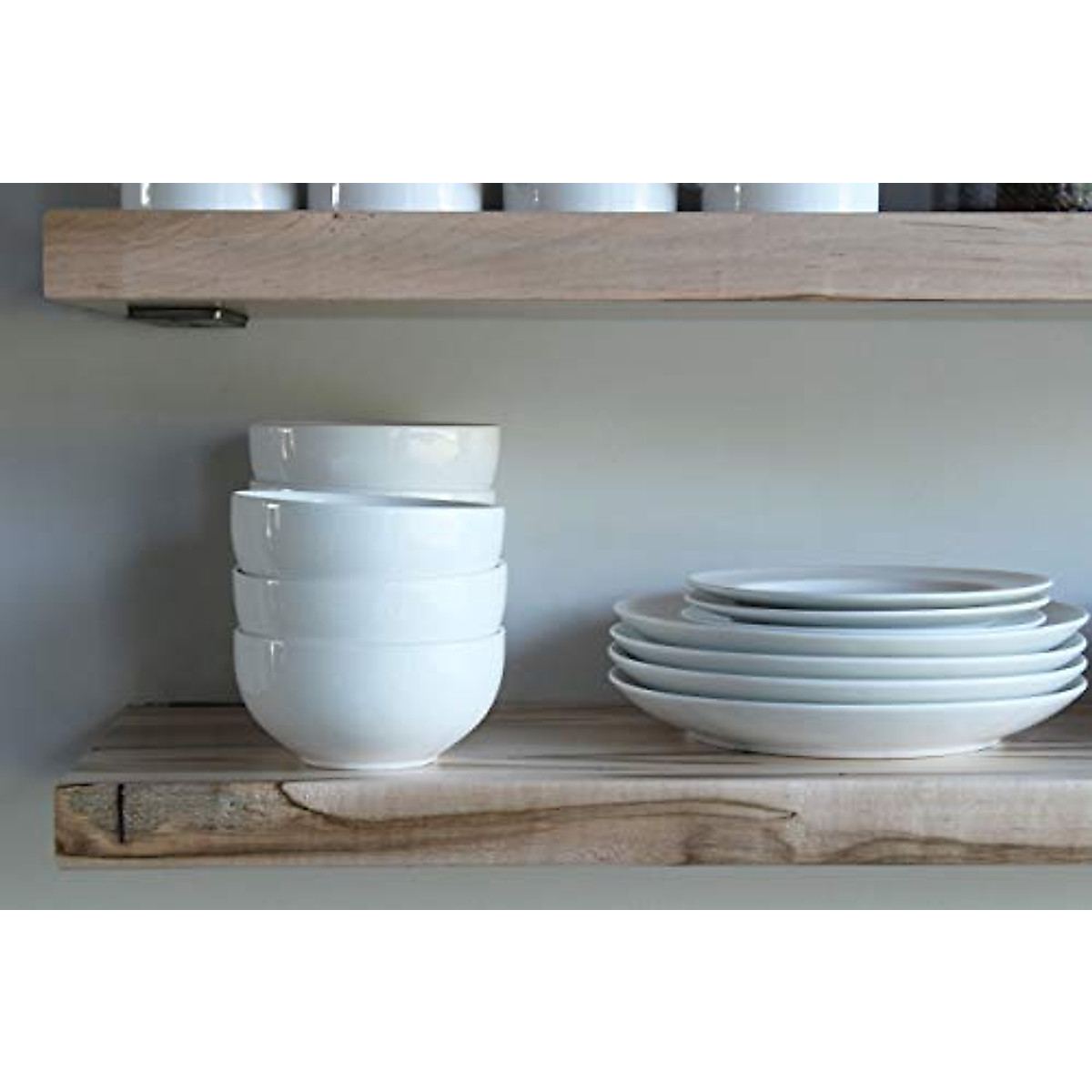 Urban Legacy Modern Hardwood Deep Shelves | Set of 2 | New Wood | Wormy Maple | Furniture Grade Clear Coat | Sturdy High Weight Capacity, (24" x 11" x 2")