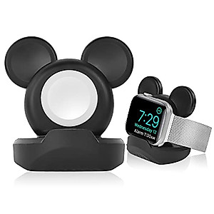 AXFEE Charger Stand for Apple Watch, Silicone Desk Stand Holder for iWatch, Charging Station Dock Holder Compatible with All Apple Watch Series Ultra/SE/8/7/6/5/4/3/2/1 (Not Include Charger)