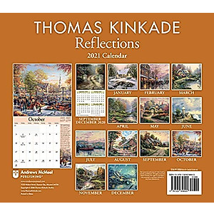 Thomas Kinkade Special Collector's Edition 2021 Deluxe Wall Calendar: Reflections