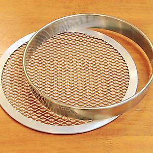 YARDWE Stainless Steel Muffin Rings Mousse Rings 9 inch Non Stick Pizza Cutter Rings Egg Pancake Rings Metal Tart Pastry Rings Molds for Cooking Baking Cakes Desserts Dough