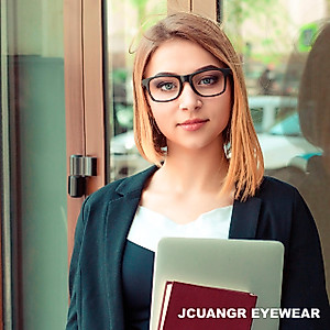 JCUANGR Distance Nearsighted Glasses For Men,Women Near Sighted Vision Driving Farsighted Eyeglasses,Lentes De Miopia Para Hombre,Mens Nearsight See Far Sight Blue Light Computer Eye Glass -1.5