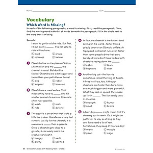Scholastic Success with Reading Tests Grade 3 Workbook