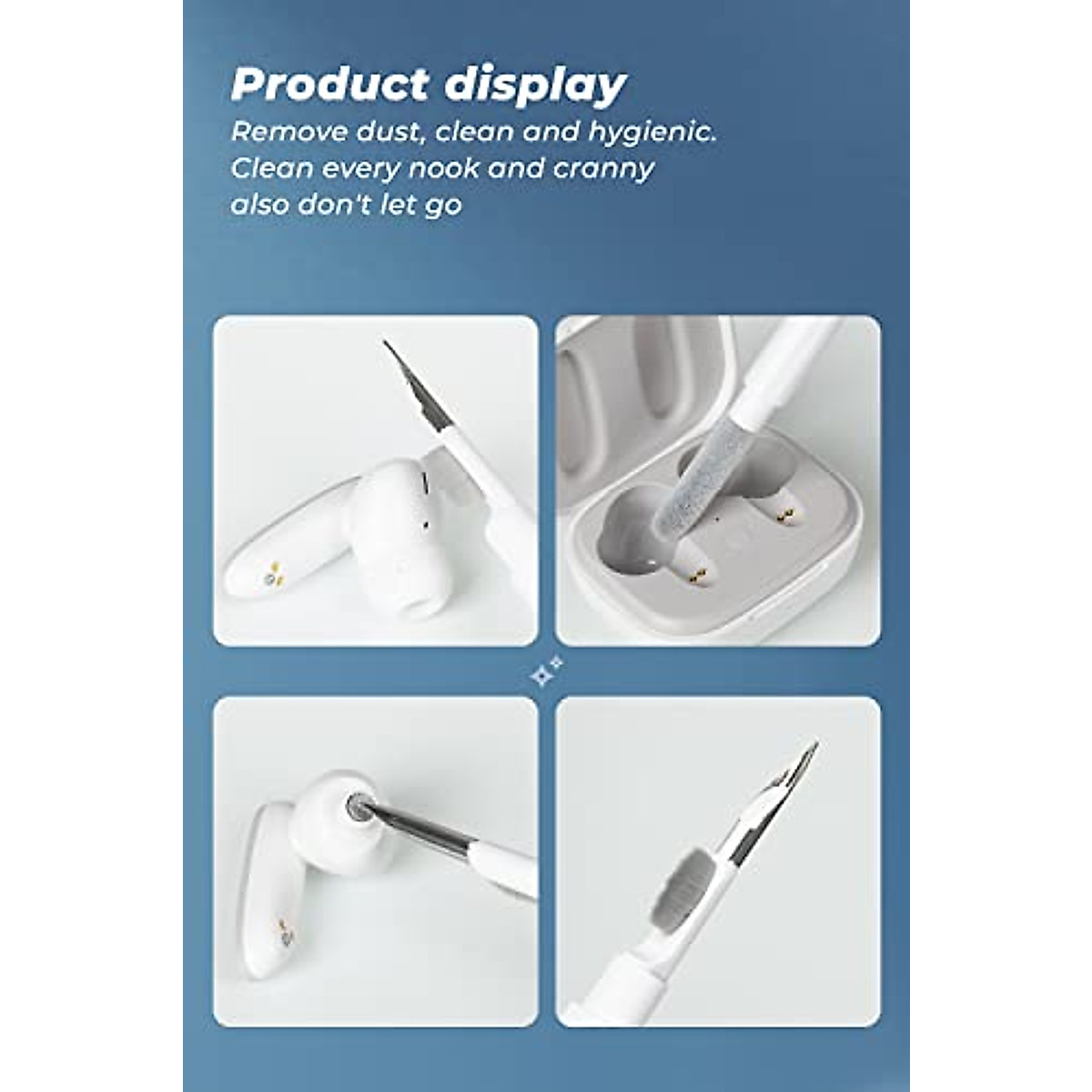 Cleaner Kit for Airpod, Earbud Cleaning Putty Remove Ear Wax, Bluetooth Earbuds Cleaning Kit with Soft Brush for Airpod Pro iPad Laptop Wireless Earphones Charging Case Camera Mobile Phone DEVENTORZ