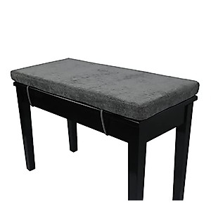 Loveboat Washable Bench Cushion, Non-Slip Bench Pad for Shoe Storage, Window, Piano, Dining 30"x14"x2" Dark Grey