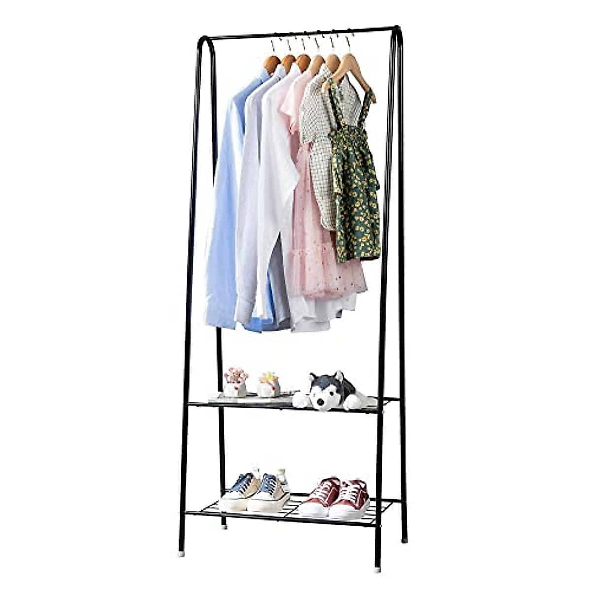 MAXCBD High Portable Metal Clothes Closet Organizers Hanger Steel Garment Rail Rack