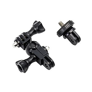 Rotation Ball Joint Mount Extension Accessories with 1/4 Thread for GoPro Hero 9/8/7/6/5/4/3+/3/2/1