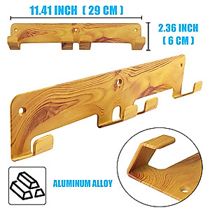 Universal Fit VR Wall Mount Fits for Oculus Quest/Quest 2/Rift/Rift S/Valve Index/HTC VIVA,HP Reverb G2, Elegant VR Gaming Headsts Storage Hanger,Controller Stand Hook for,Natural Wood Color