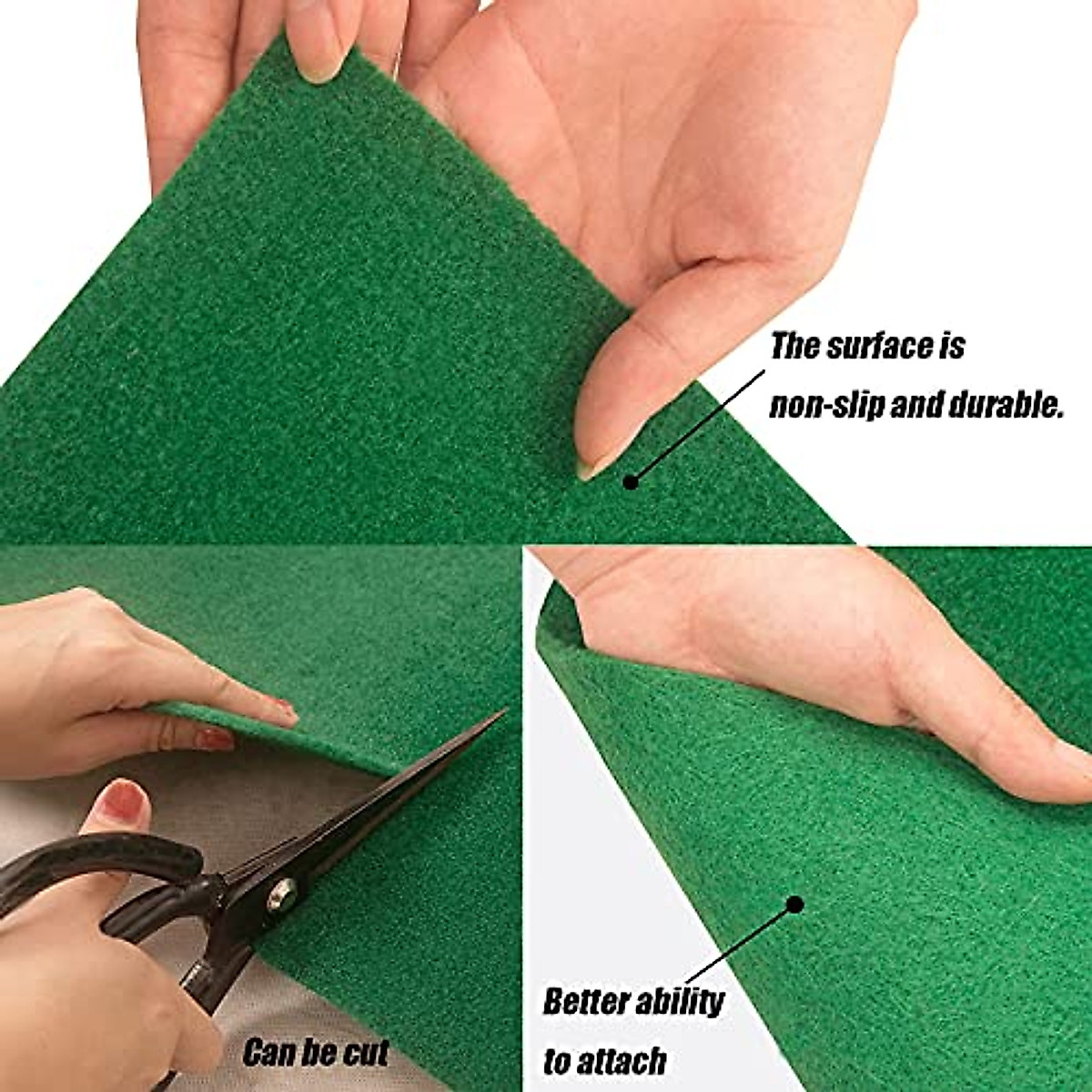 2Pcs Reptile Carpet Terrarium Bedding Substrate Liner Carpet for Lizard, Turtles, Snakes, Bearded Dragon, Iguana Supplies Mat Green