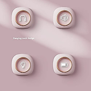 Zooke Neckband Bluetooth Speakers, Fidelity 3D Stereo Sound Wearable Speaker for Home Outdoor, Hanging Neck Wireless Portable Fashionable Lightweight Mini Speaker with LED Light (Ink Blue)