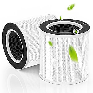 2-Pack VK-6067B Filter Replacement Fit For HOKEKI VK-6067B Air Purifier and For Vremi Premium True HEPA Air Purifier, 3-Stage Filtration With H13 and Activated Carbon Filter