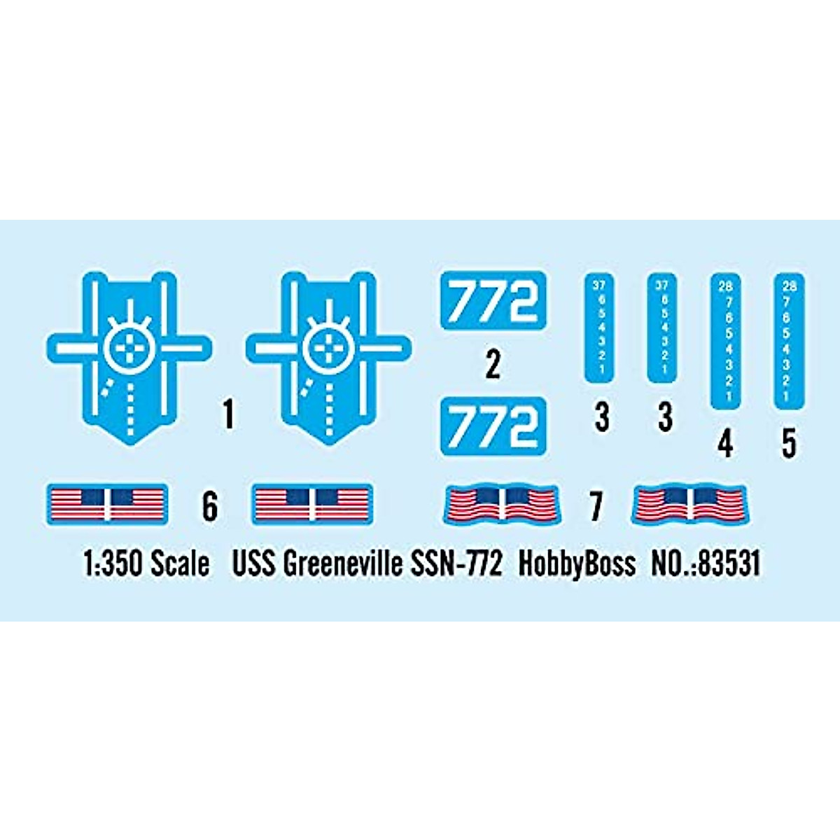Hobby Boss USS Greeneville SSN-772 Boat Model Building Kit