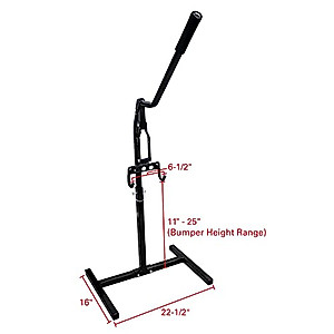 Extreme Max 5001.5037 PRO Series Snowmobile Lever Lift Stand - 33" Max Height Fits Most Snowmobiles & 5001.5028 Heavy-Duty Snowmobile/ATV Tow Strap