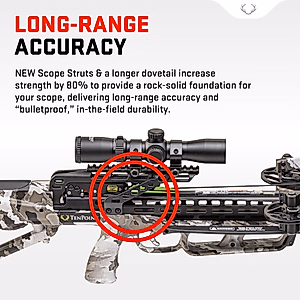 TenPoint Viper 430 Crossbow, Vektra - 430 FPS - Includes RangeMaster 100 Scope, ACUslide Silent Cocking & Safe De-Cocking + 3 Pro Elite 400 Carbon Crossbow Arrows