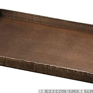 J-Kitchens Wooden 2 Scale Rough Carving Side Bon (Bon Tray Tray) Tochi-Coated Made in Japan