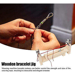 Paracord Jig Bracelet Maker | Wooden Jig Bracelet Maker with Bracelet Maker Knotters Tool Kit Braiding and Weaving DIY Craft Tool Kit Braiding Tool for DIY Craft Bracelets Weaving Jewelry Making Kits