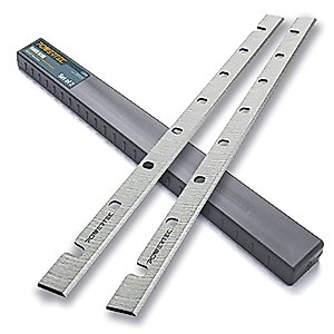 POWERTEC 12809V 12-1/2 Inch Planer Blades Replacement for DeWalt DW733 Planer, Replacement Woodworking Planer Knives for DW7332, Set of 2