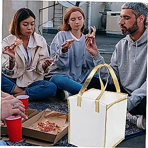 SOLUSTRE Insulated Bag insulated bag cloth insulated reusable grocery bags disposable cooler large cooler bag cooler bags insulated cooler bag food carrier Fresh food bag
