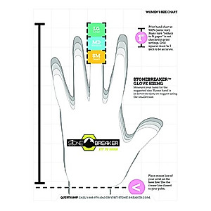 StoneBreaker Gloves Gardener Women's Gardening Glove, Large, Light Blue