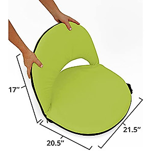 Stansport Multi Fold Padded Seat - Green (G-7-10) 21.5" L x 20.5" W x 17" H
