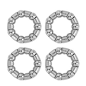 X AUTOHAUX 4 Pcs 4.76mm x 7 Ball Bearings Cages Crank Bearings Wheel Bearing Retainer for Bicycle
