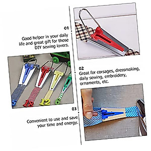 COHEALI 1 Set Pin Bag Folding Bias Strips Set Fabric Bias Tape Maker Sewing Quilting Tools Carpet Tools Carpet Tape Rug Set Fabric Sewing Maker Quilting Tool Kit Bias Tape Maker Tool Green