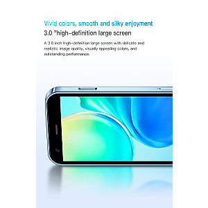 roiesvry Mini Smartphone, XS15 3.0 Inch Small Phone Quad Core 2GB+16GB 5.0MP Dual SIM 1000mAh Android Mini Phones Unlocked 3G Mobile Phone (Blue)